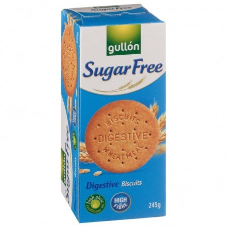 Gullón Digestive pilno grūdo sausainiai be cukraus